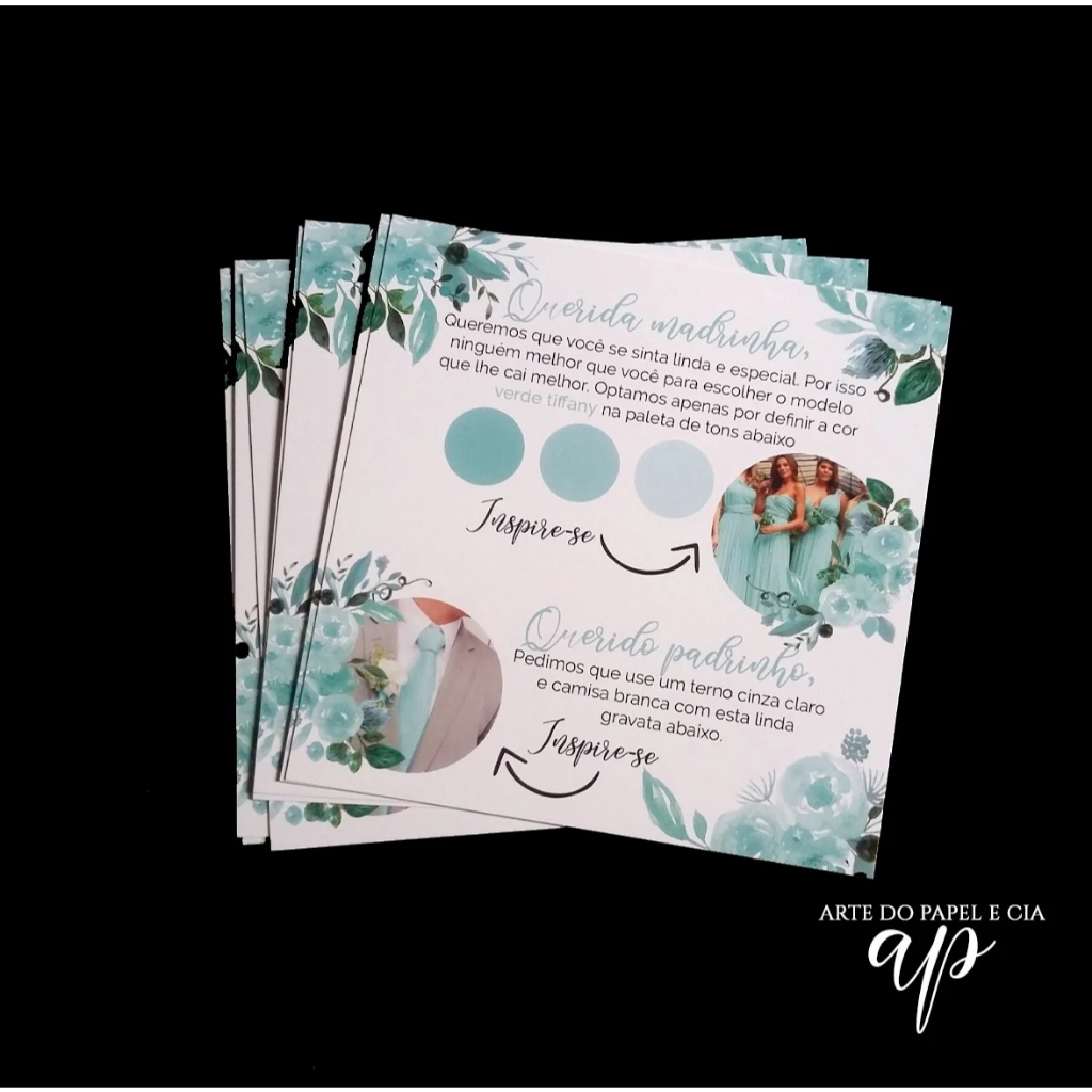 Paletas de cores para casamento madrinha e padrinho verde tiffany ...
