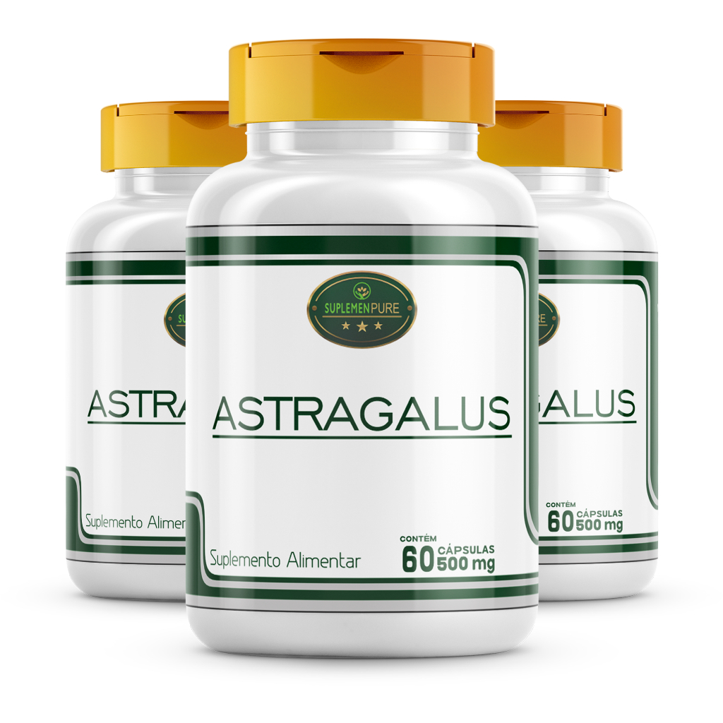 Astragalus 100% Puro 500mg 180 ou 240 Cáps - Fortalecimento do Sistema ...