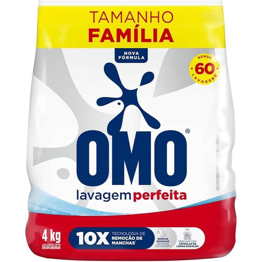 Omo Sabão em Pó Lavagem Perfeita 4Kg | Shopee Brasil