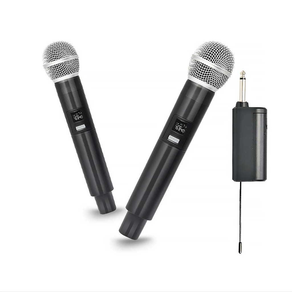 Microfone GOCHANMI SM58 Profissional SISTEMA DE MICROFONE SEM FIO DUPLO ...