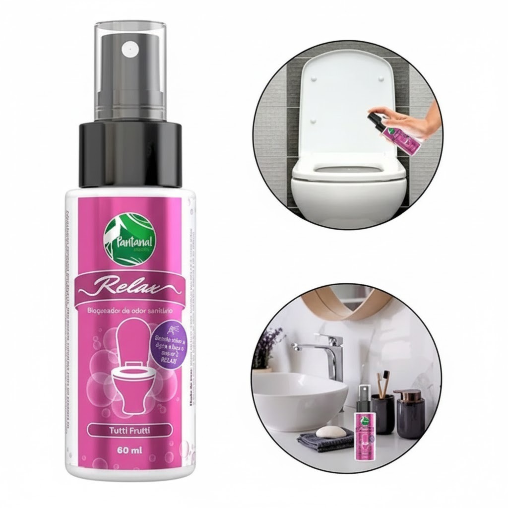 Bloqueador De Odor Sanitário Tutti Frutti 60ml Pantanal Aromas - Anti ...