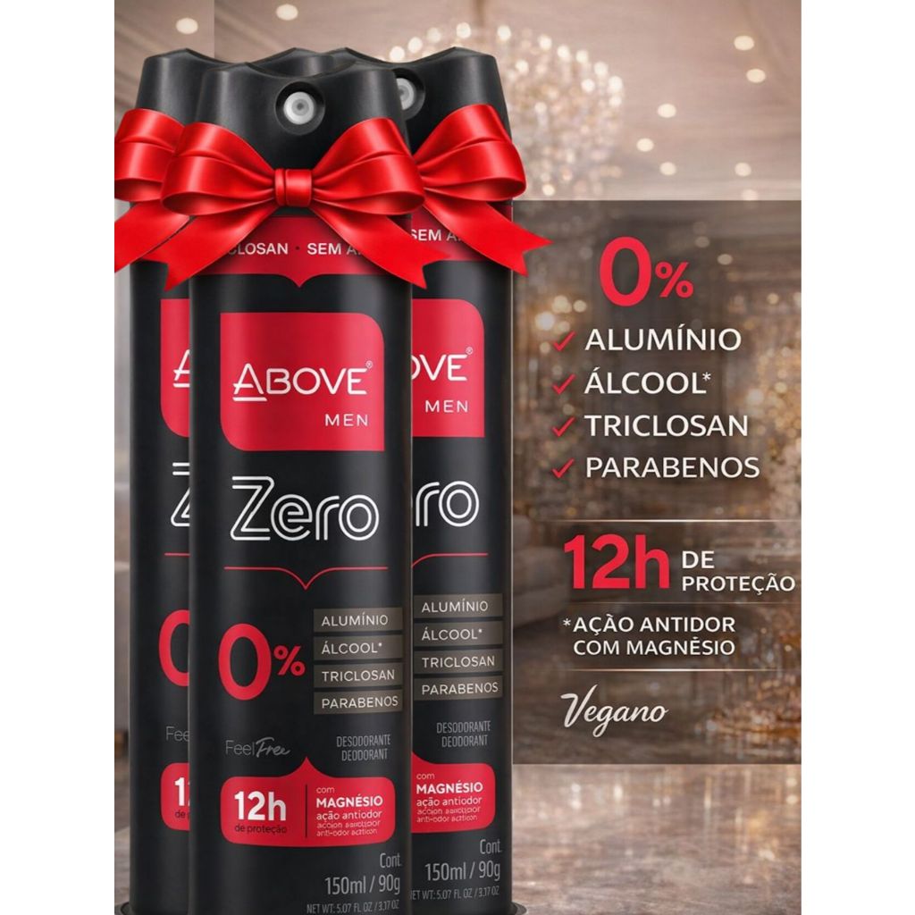 Desodorante Antitranspirante Above Men Zero Alumínio Triclosan ...