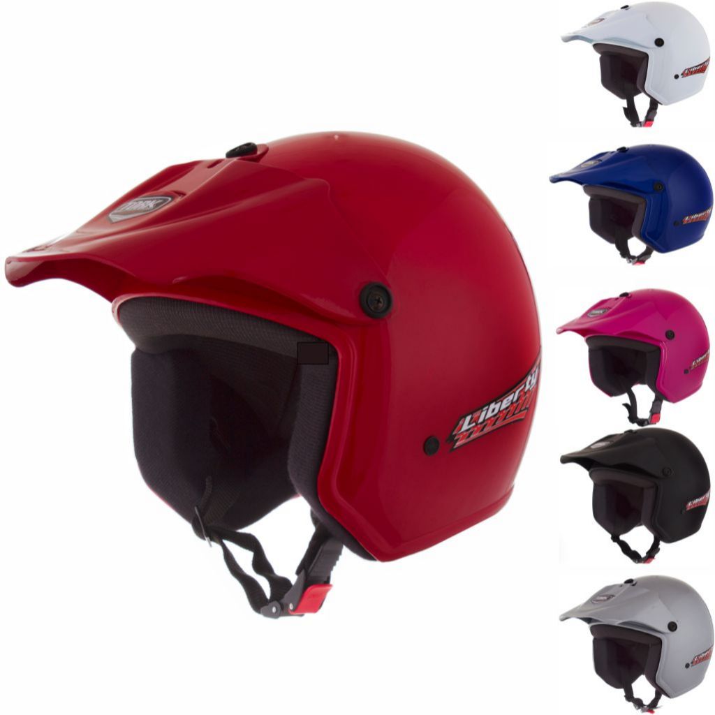 Capacete Moto Aberto Pro Tork Liberty Solid Brilhante Sem Viseira ...