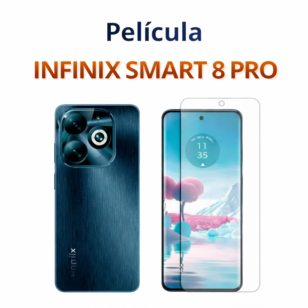 Película infinix Smart 8 pro | 3D Vidro | Hidrogel HD | Privativa + Brindes | Shopee Brasil