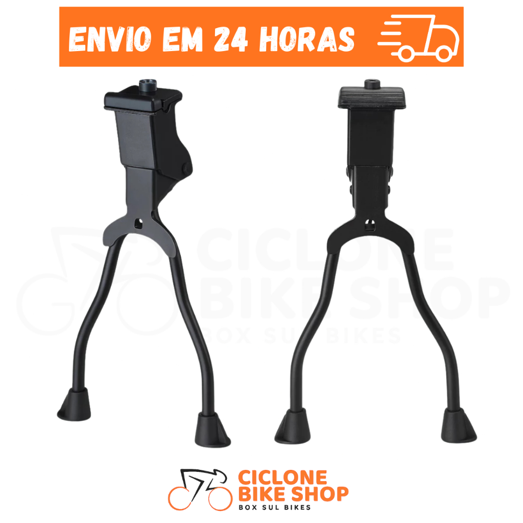 Descanso Central Tipo Cavalete Furo Central Para Bicicleta Bike 30cm De ...