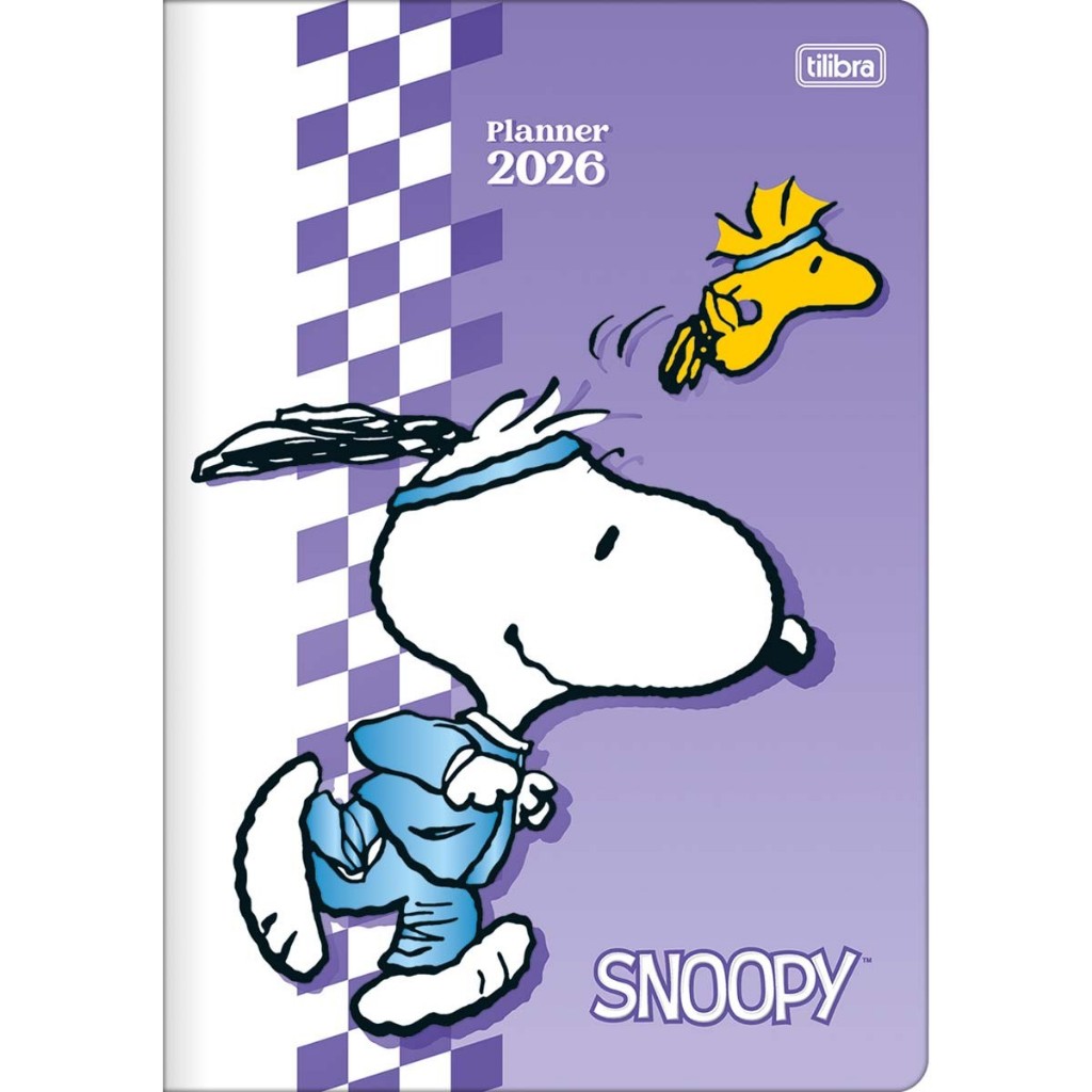 Planner Grampeado 17,8 x 25,4 cm Snoopy 2026, Tilibra | Shopee Brasil