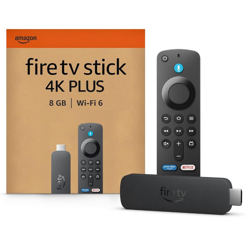Amazon Fire TV Stick 4K Plus Wi-Fi 6, Dolby Vision/Atmos, HDR10+, quad-core, 2GB de RAM e 8GB de ...