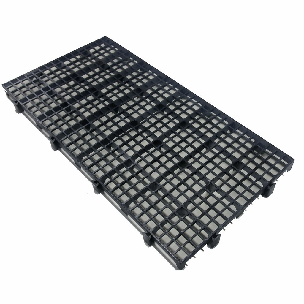 10 pçs Pallet Estrado Plastico Preto 25x50x2,5cm Piso Plástico ...