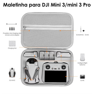 Maletinha Xfji Para Drone DJI mini 3 RC/ Mini 3 Pro | Shopee Brasil