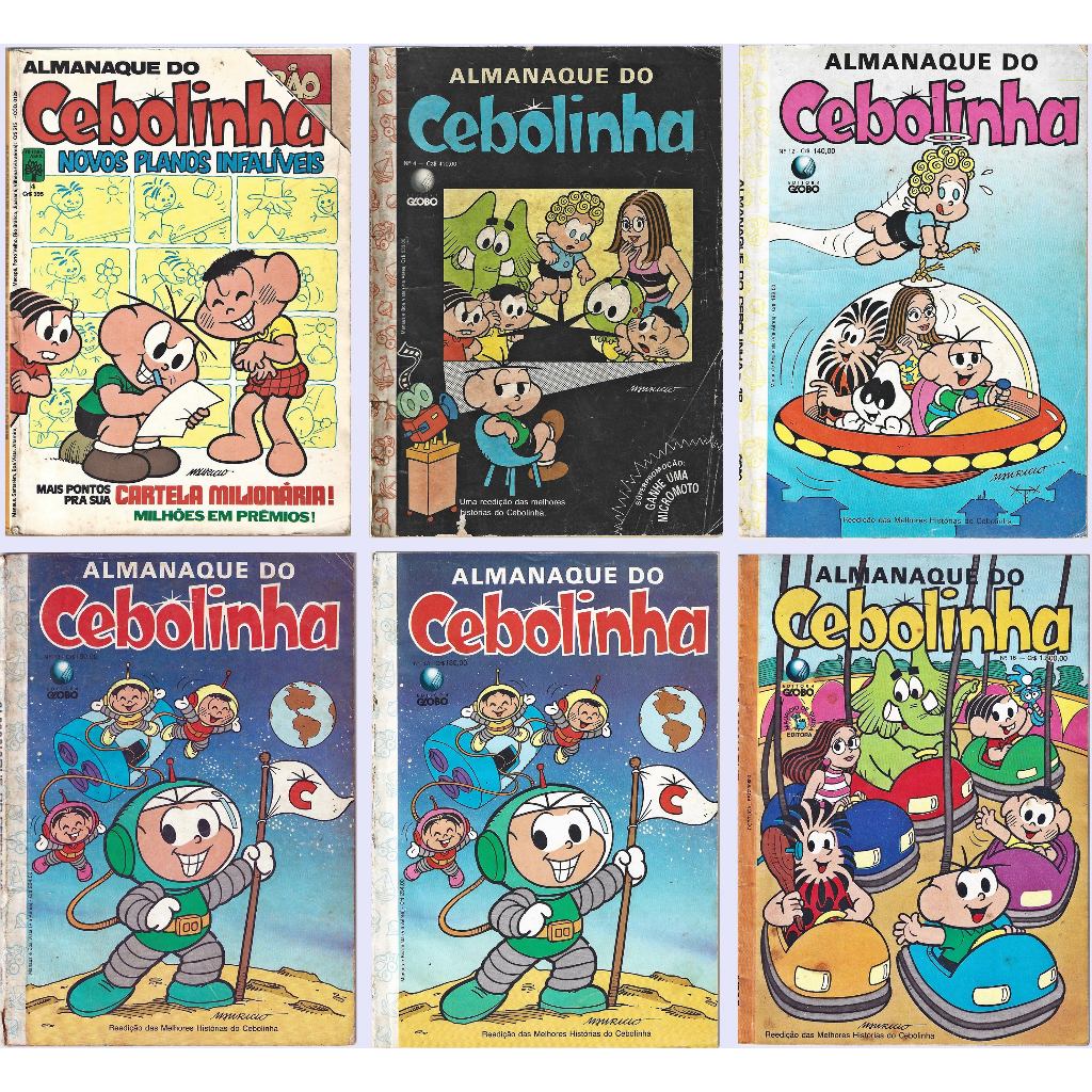 Almanaque do Cebolinha n°s 4, 4, 12, 13, 13¹, 16 (Abril / Globo) [1983 ...