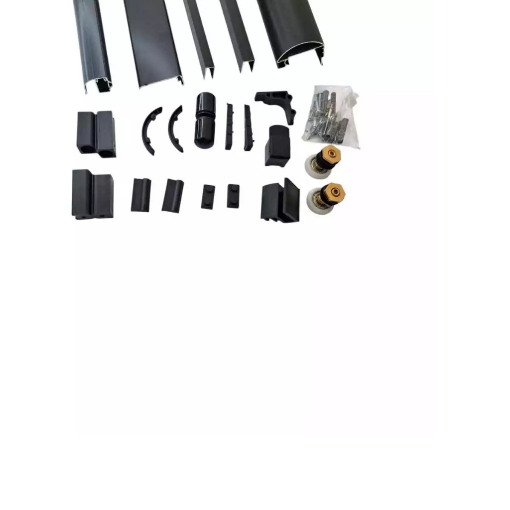 Kit Alumínio Box Banheiro Padrão Frontal F1-1,20 Largura x1,90 Altura ...