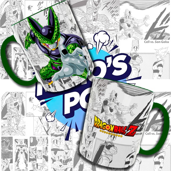 CANECA CERAMICA DRAGON BALL Z PERFECT CELL | Shopee Brasil