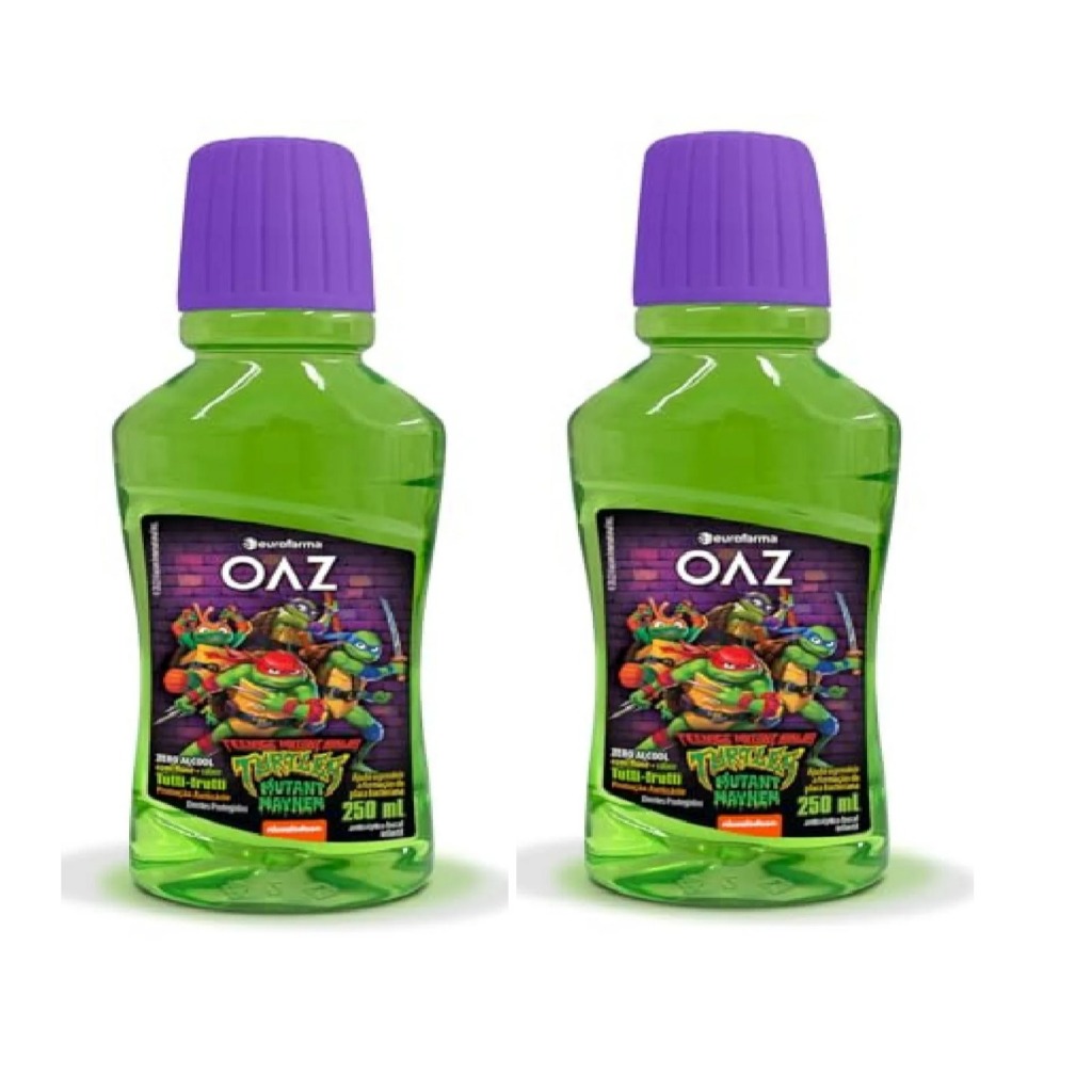 Oaz ENXAGUANTE BUCAL infantil 250ML SABOR TUTI FRUTTI ZERO ALCOOL ...