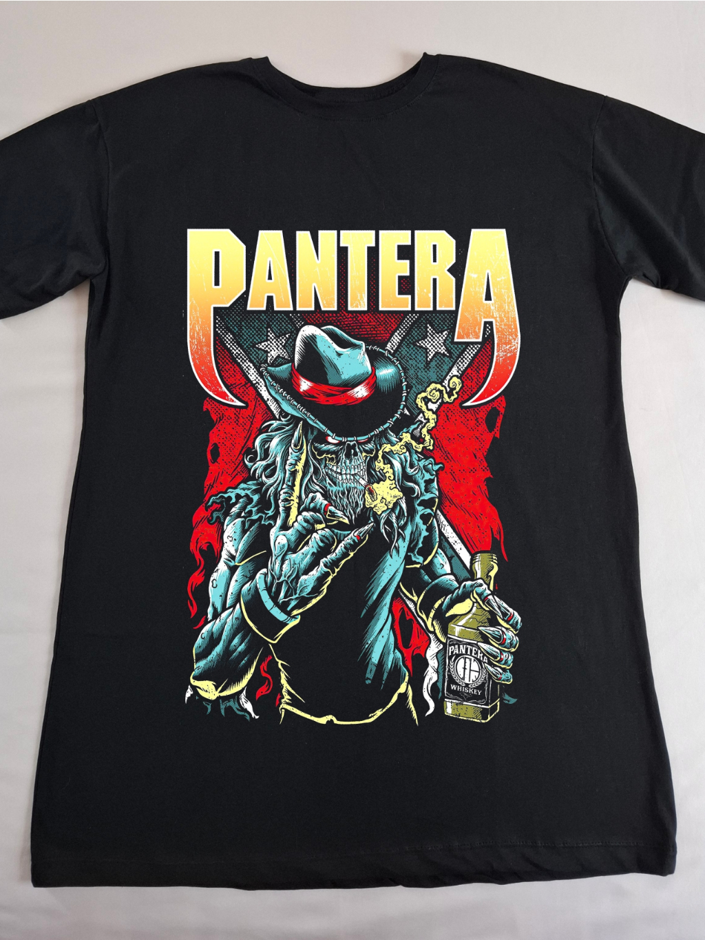 Camiseta 100% Algodão Premium Conforto E Qualidade Rock Band Pantera ...