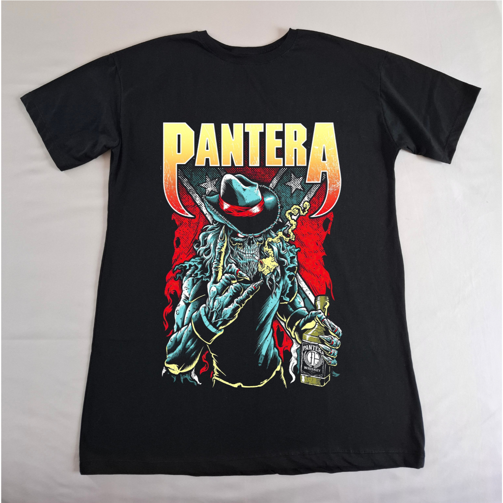 Camiseta 100% Algodão Premium Conforto E Qualidade Rock Band Pantera ...