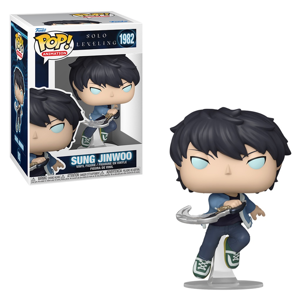 FUNKO POP ANIMATION SOLO LEVELING - SUNG JINWOO 1982 | Shopee Brasil
