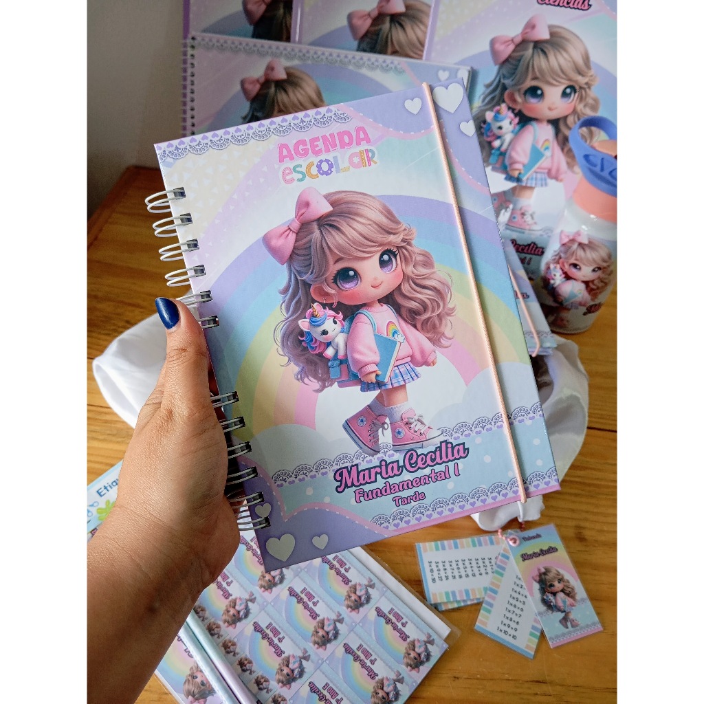 Agenda escolar 2026 sem data 15x21 cm | Shopee Brasil