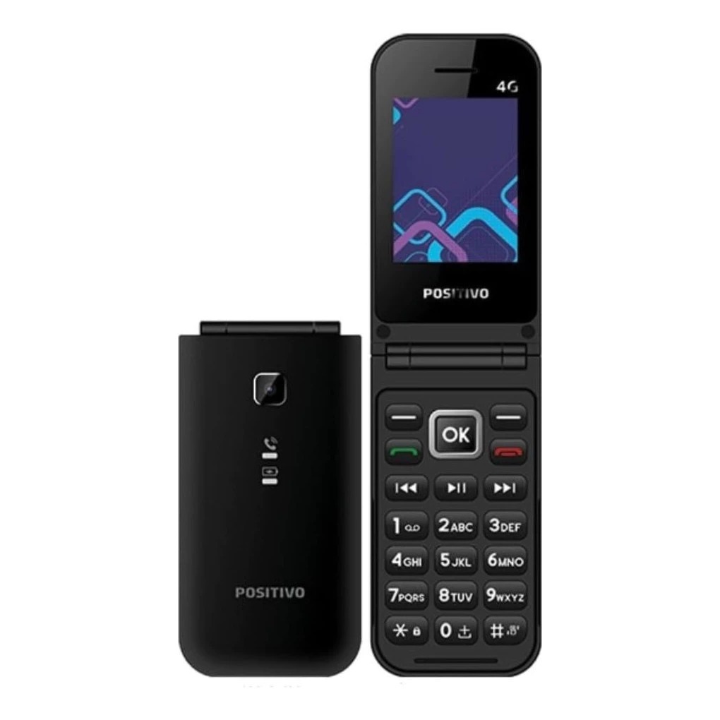 Celular Positivo P50 Dual Chip Tela 2.4 Câmera VGA LED Flash Radio FM ...