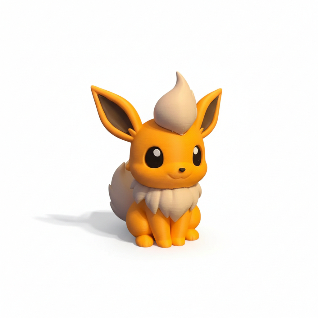 Boneco Action Figure Flareon Chibi Pokemon - Coleção Eeveelutions ...