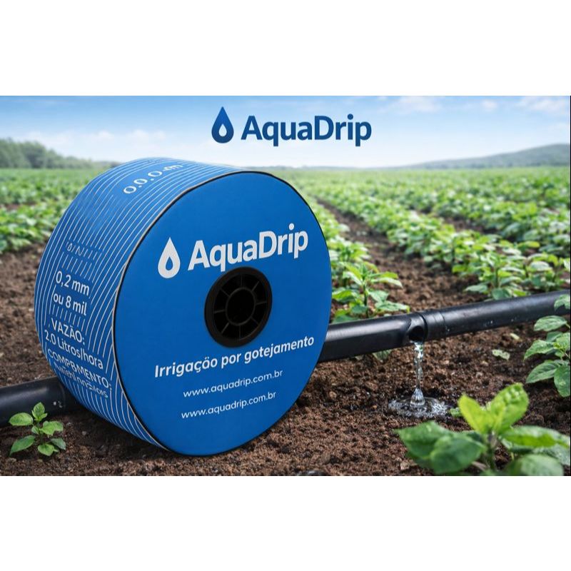 Mangueira Gotejamento Fita gotejadora Aquadrip - 1.000 metros | Shopee ...