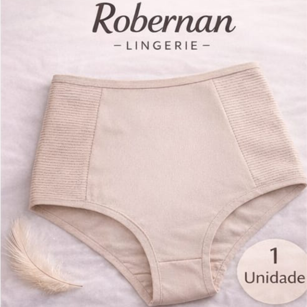 Calcinha Cinta Modeladora Feminina Cintura Alta Sem Costura – 1 Unidade ...