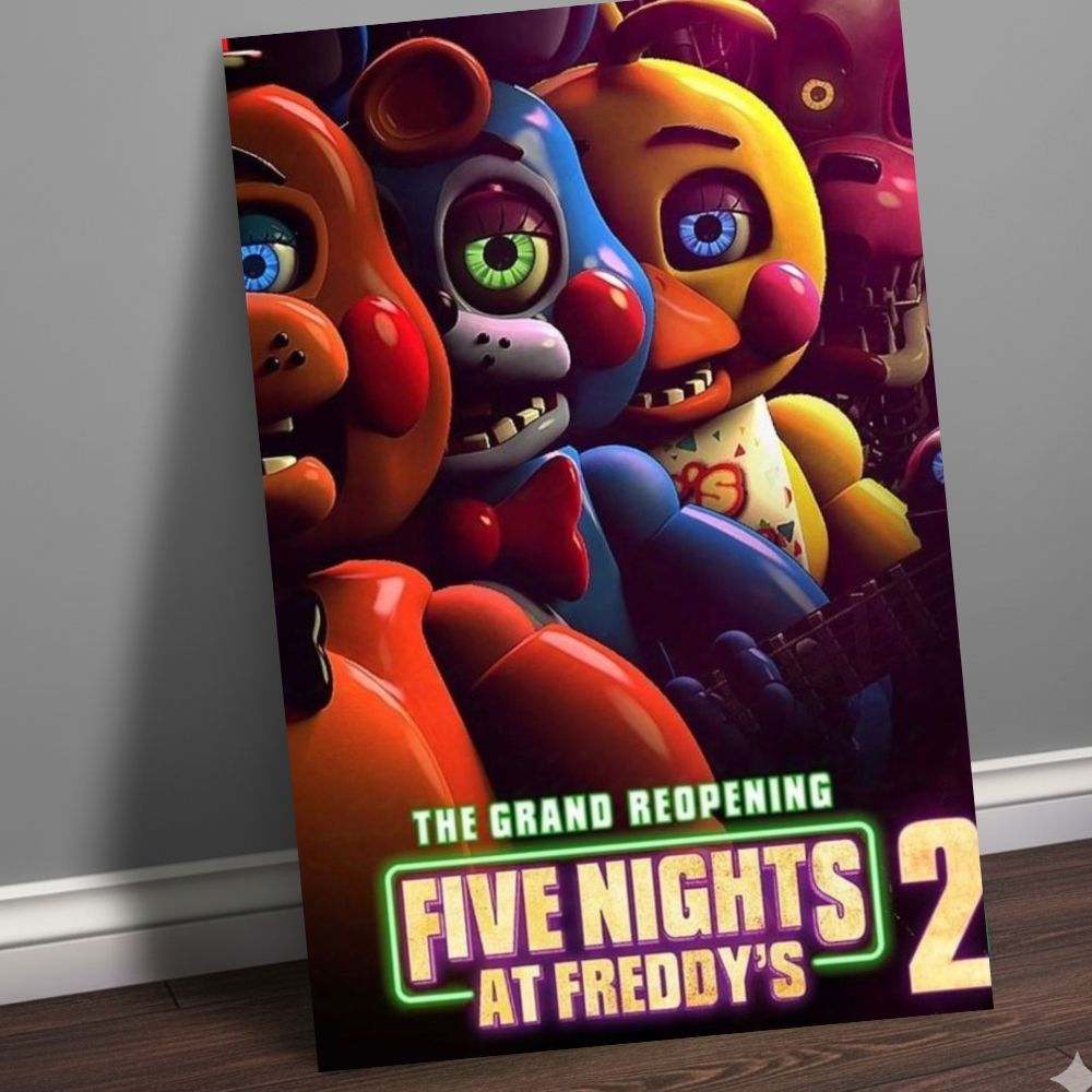 Quadro placa MDF - FNAF Five Nights at Freddy's - A4 20x28cm - Poster ...