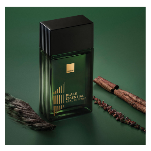 Perfume Black Essential Real Intense 100ml Avon | Shopee Brasil
