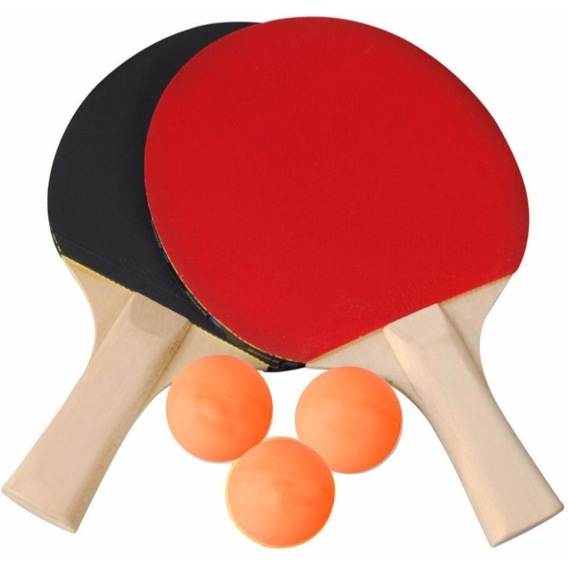 Kit Ping Pong Tênis De Mesa 2 Raquetes 3 Bolinhas | Shopee Brasil