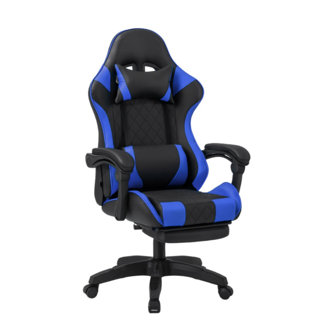 Cadeira Gamer Azul Top Ergonomica Giratoria Escritorio Jogos Azul ...