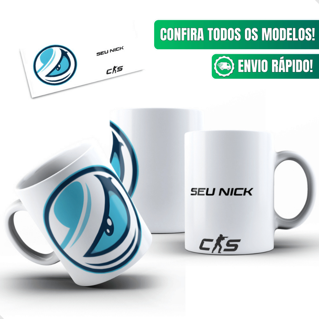 Caneca Counter Strike Personalizada Cerâmica 325ml Luminosity Gaming ...