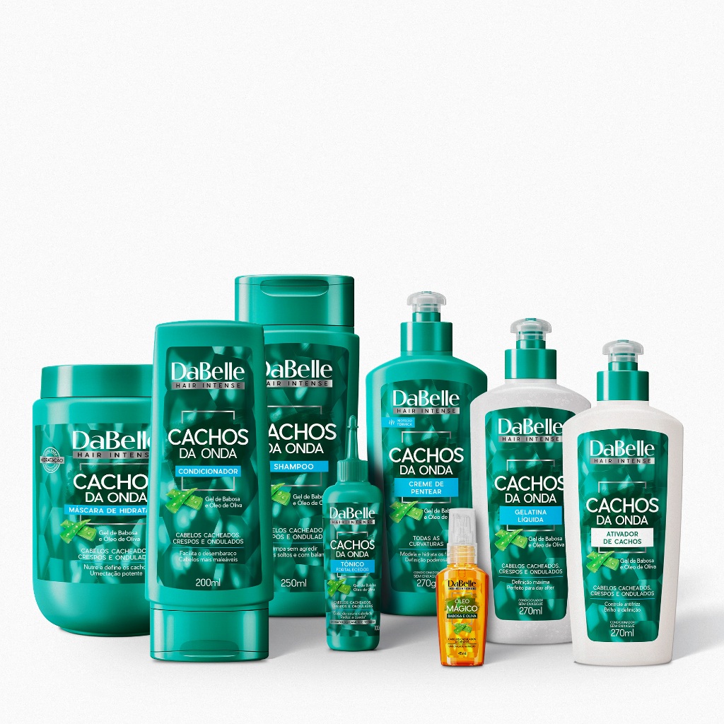 Kit DaBelle Hair Cachos da Onda 800g (8 produtos) | Shopee Brasil