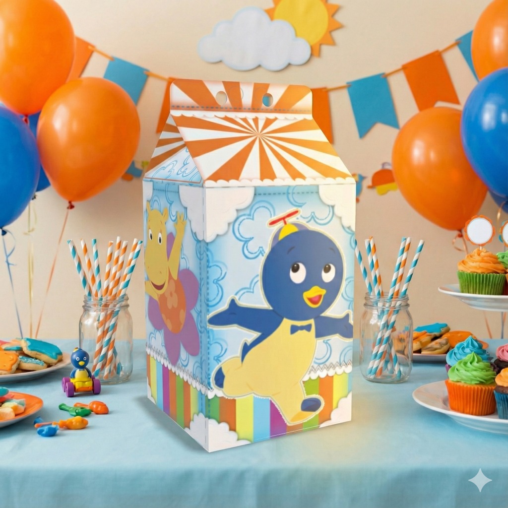 Caixinha Milk Tema backyardigans Festa Infantil Lembrança Para Festa ...