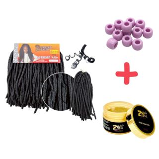 Kit Cabelo Cacheado Nina African Softex Pacotão 360 gramas Crochet ...