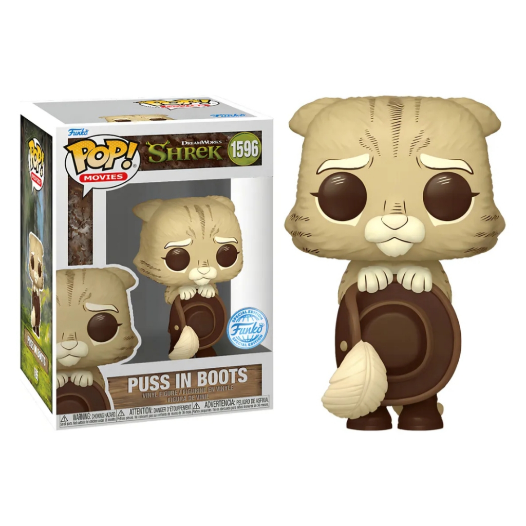 Funko Pop Cat In Boots 1596 Edição Especial Shrek Exclusive | Shopee Brasil