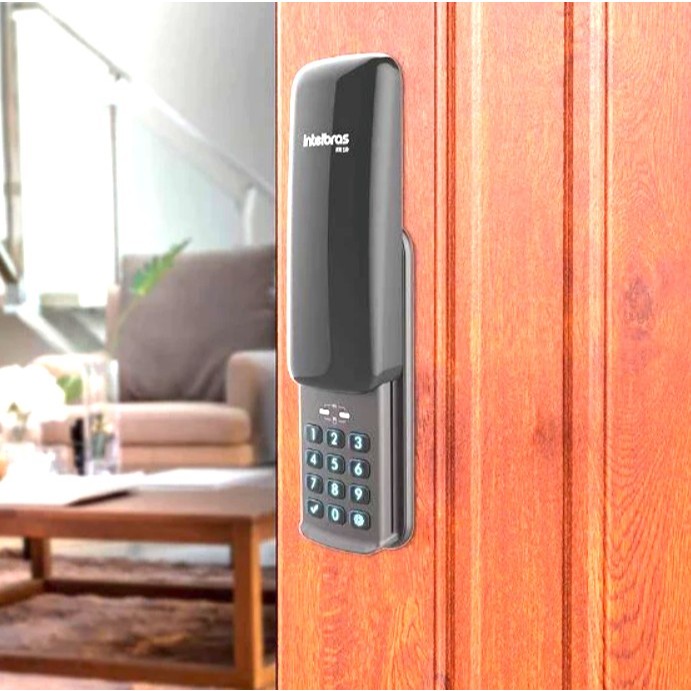 Fechadura Digital de Sobrepor com Senha FR 10 Preto Intelbras - Para ...