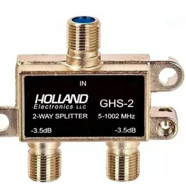 Divisor Holland Ghs-2 Ant. Vhf Uhf Net Tv Cabo 1x2 Saidas | Shopee Brasil