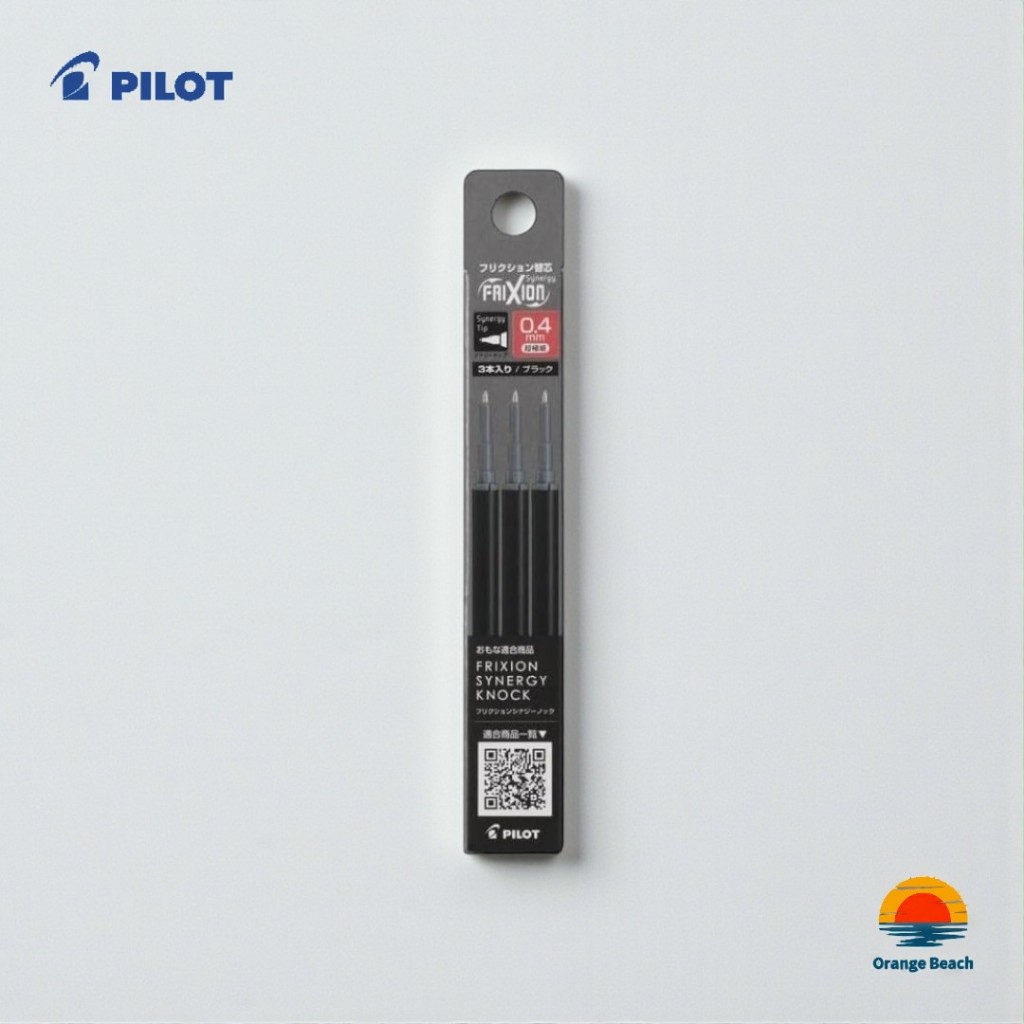 PILOT FriXion Synergy Refill 0.4mm/Preto/Carga Caneta Apagável/Combo ...