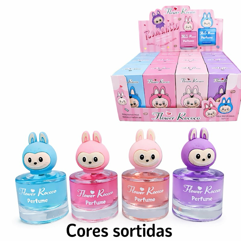 Perfume Labubu 35ml – Flower Rococo Cute Colecionável cores sortidas ...