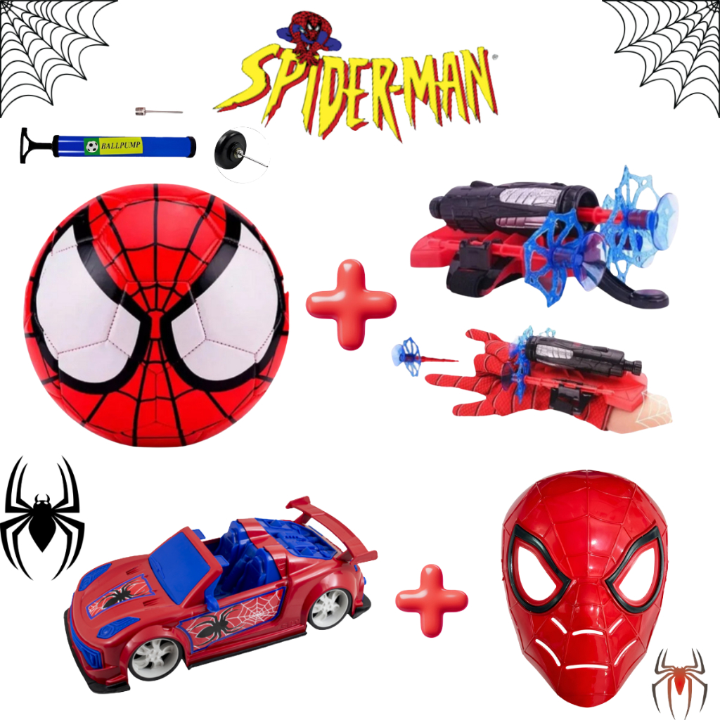Kit Homem Aranha Spider Completo Carro Porsche Bola Luva Lançadora ...