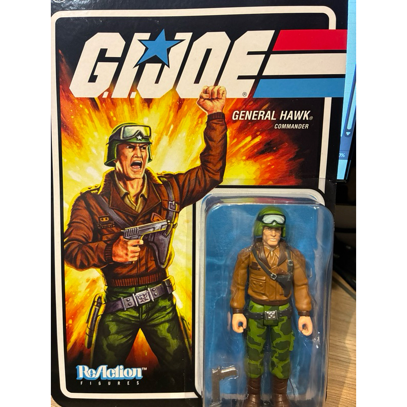 Gijoe General Hawk - Super7 Reaction | Shopee Brasil