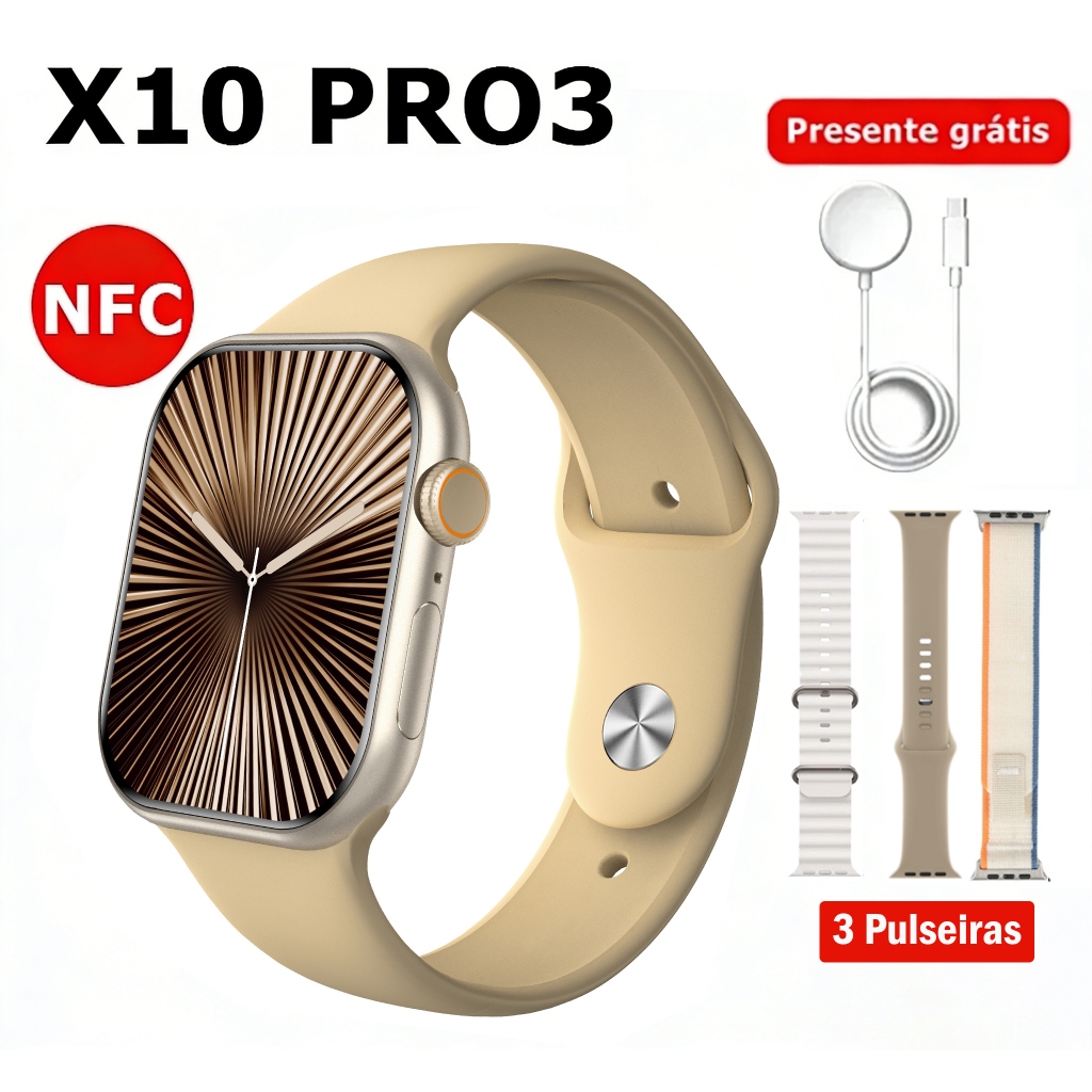 Smartwatch Original X10 PRO Relógio inteligente Versão atualizada Chat ...