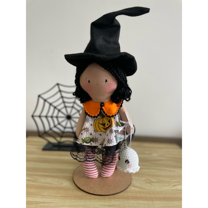Boneca de Pano Angeline Dia das Bruxas | Shopee Brasil