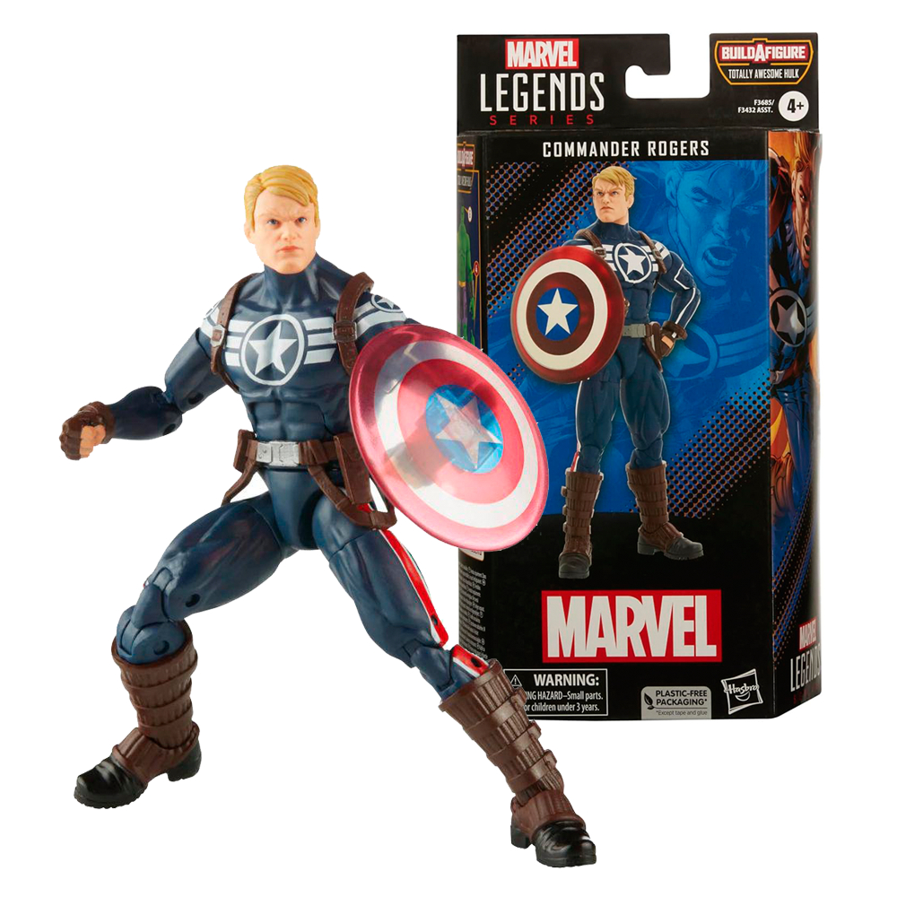 Boneco Marvel Legends Commander Steve Rogers Vingadores Totally Awesome ...