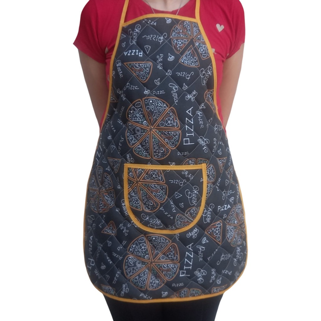 Avental De Cozinha Feminino Com Forro Pvc Pizza - Promoção | Shopee Brasil