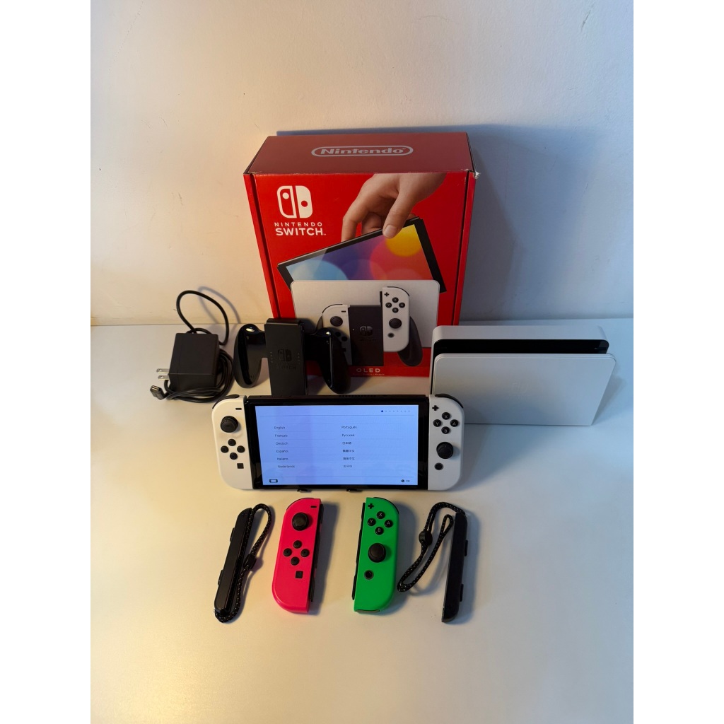Nintendo Switch OLED Modelo HEG-001 64GB + Brinde Extra Neon Joycons ...