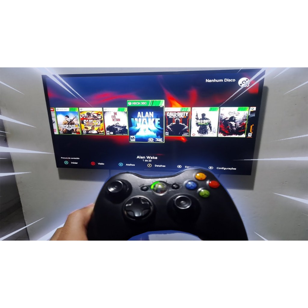 Xbox 360 RGH 3.0 Desbloqueado (hd com +60 jogos) | Shopee Brasil