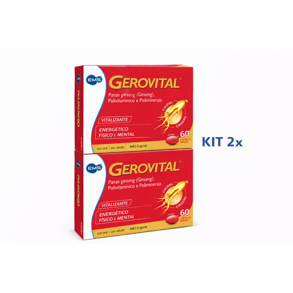 Kit Gerovital 2x 60 Comprimidos Vitamina Para Mente e Memória | Shopee ...