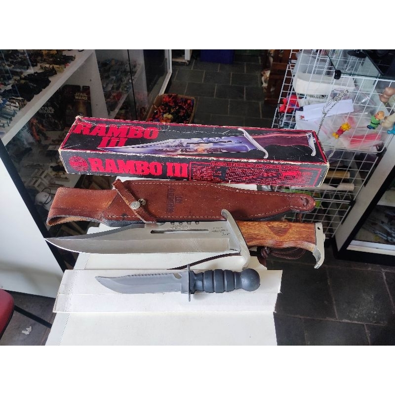 Faca Militar Rambo 3 original , Aço e Madeira | Shopee Brasil