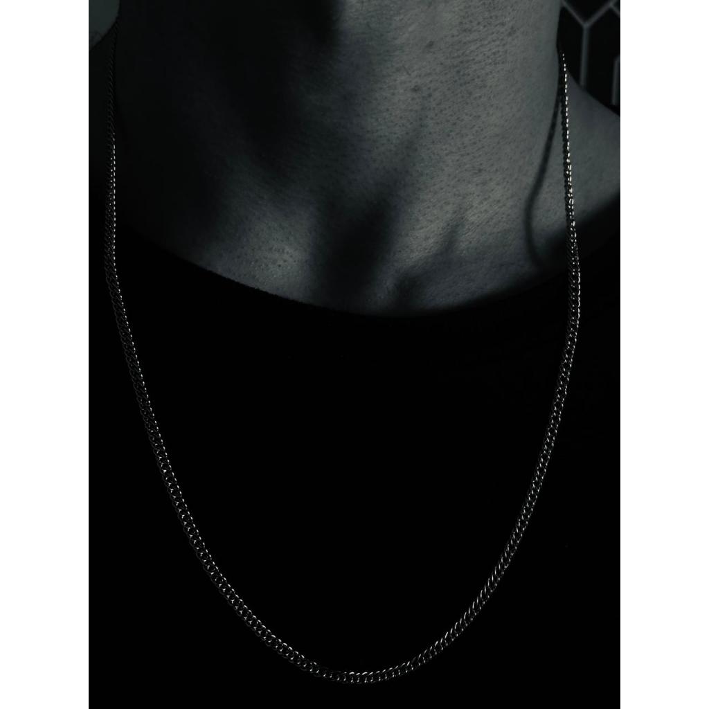 Corrente Masculina Grummet Dupla Aço Inox 60cm Corrente Inox Fina ...