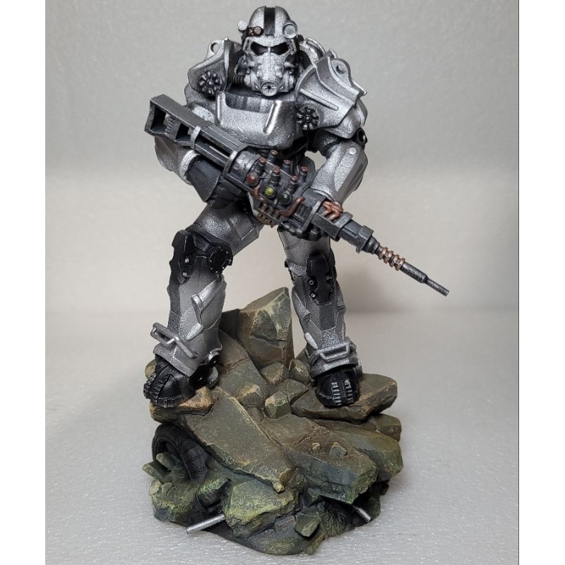 Fallout T60 Power Armor Laser Gun-com base-figure-decorativo-resina ...